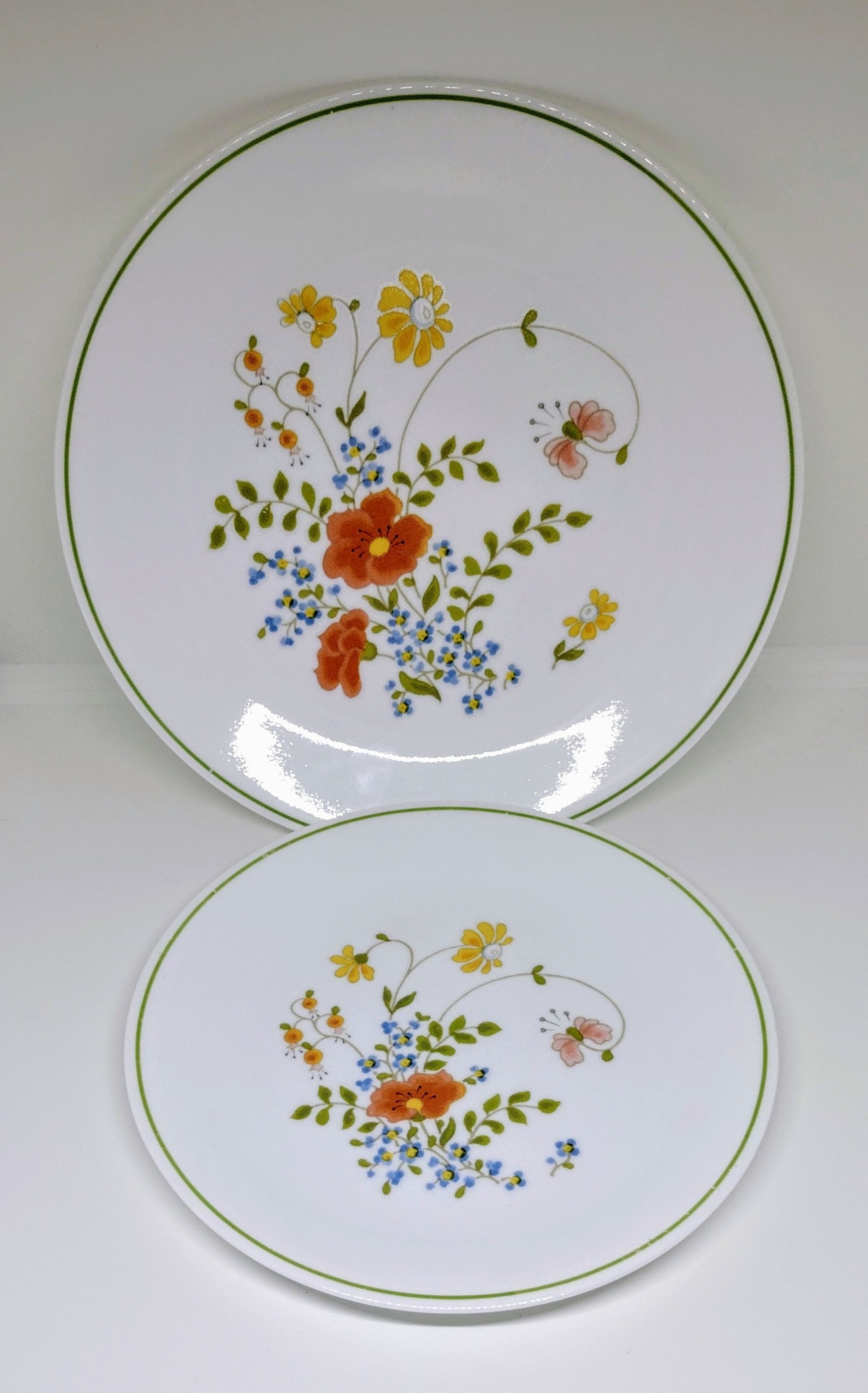 Vintage Corelle Dinner Plate - Wildflower, 1970s, Vitrelle - Etsy