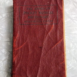 American Pocket Medical Dictionary 17th Edition 1942 - Etsy