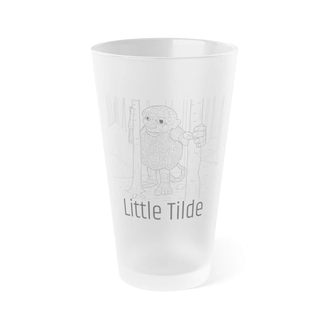 Little Tilde Hidden Giant Frosted Pint Glass, 16oz - Etsy