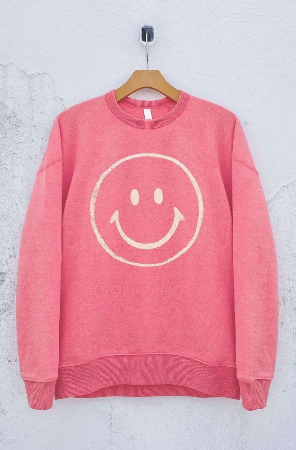 Smiley Face Light Sweatshirt, Happy Face Sweatshirt, Summer Sweatshirt ...