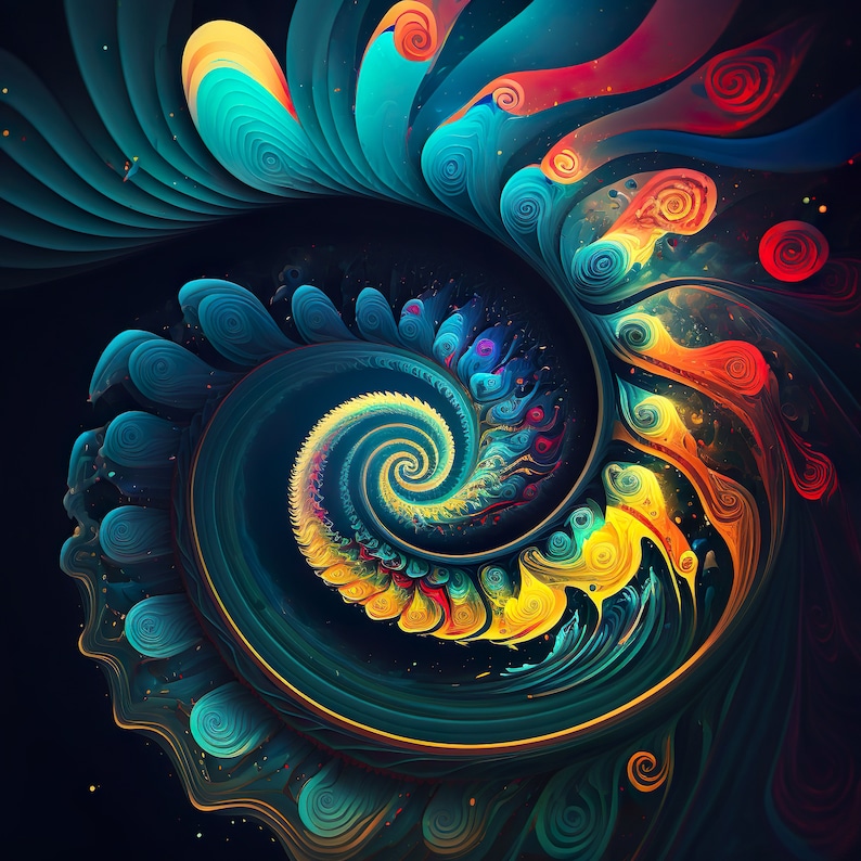 Cosmicconduit Kaleidoscope Art- Digital Downloads- Ai Draw - Chromatic ...