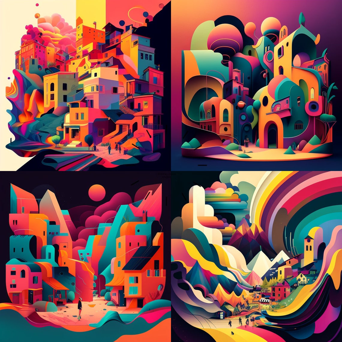 Spectrumsquare Kaleidoscope Art-digital Downloads Ai Draw Psychedelic ...