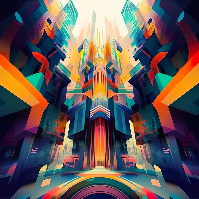 Chromaticcanyon Kaleidoscope Art- Digital Downloads- Ai Draw ...