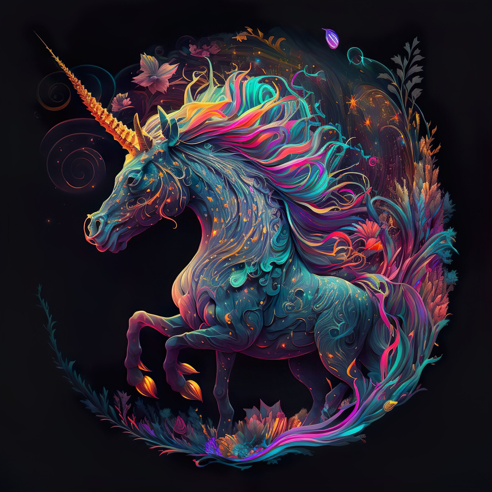 Interdimensional Kaleidoscope Art-digital Downloads- Ai Draw- Whirlwind ...