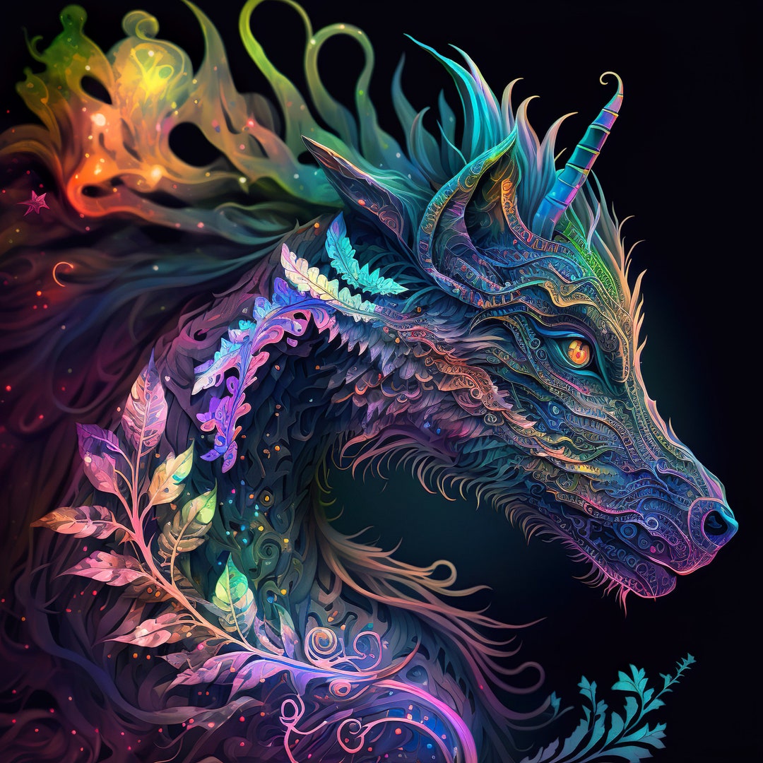 Prairie Kaleidoscope Art-digital Downloads- Ai Draw- Psychedelic ...