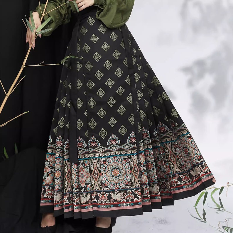 2pc/Set Ming Dynasty Ma Mian Skirt Women Hanfu Dress Set - Etsy.de