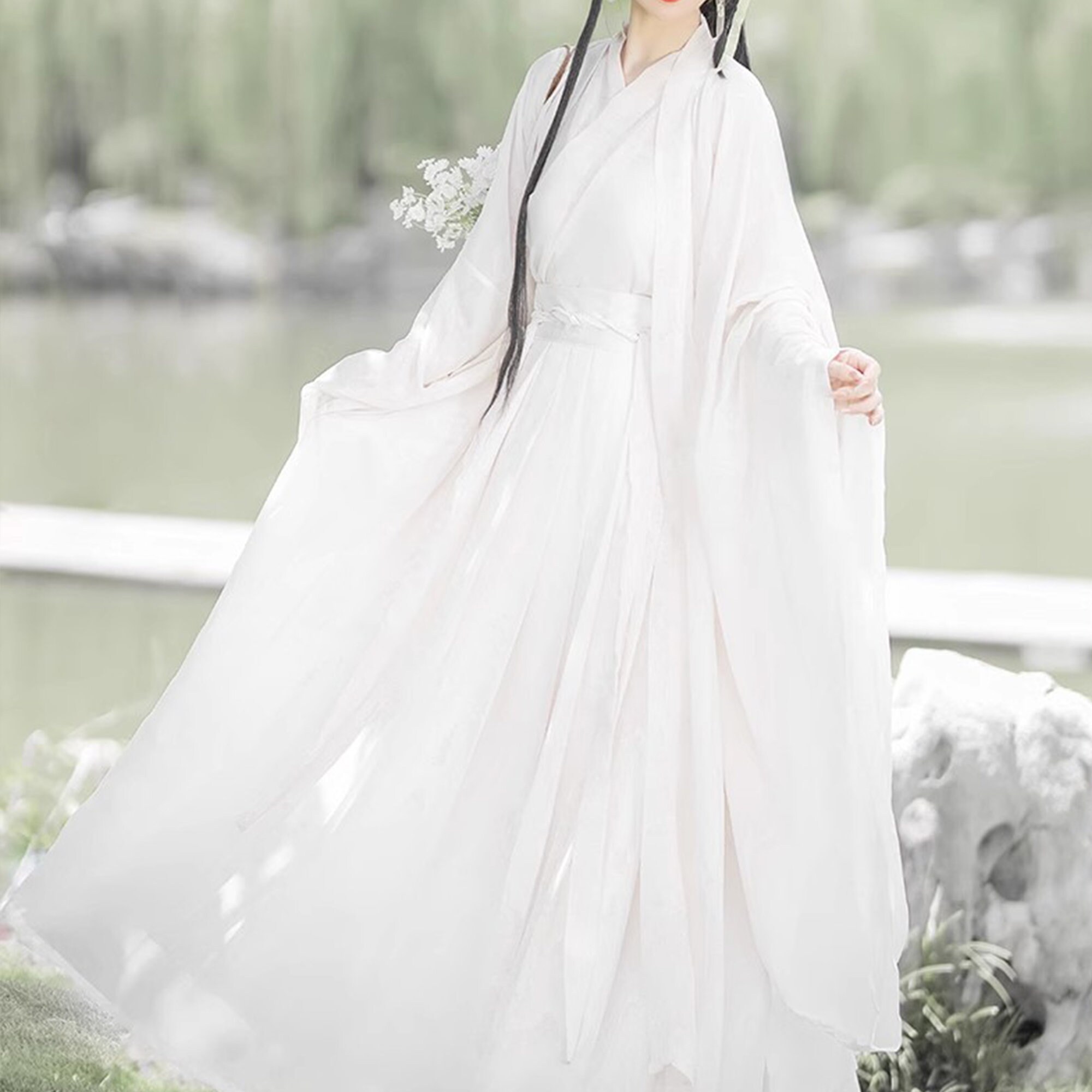 White Ancient Costume Hanfu Dress Women Hanfu Dress Set - Etsy