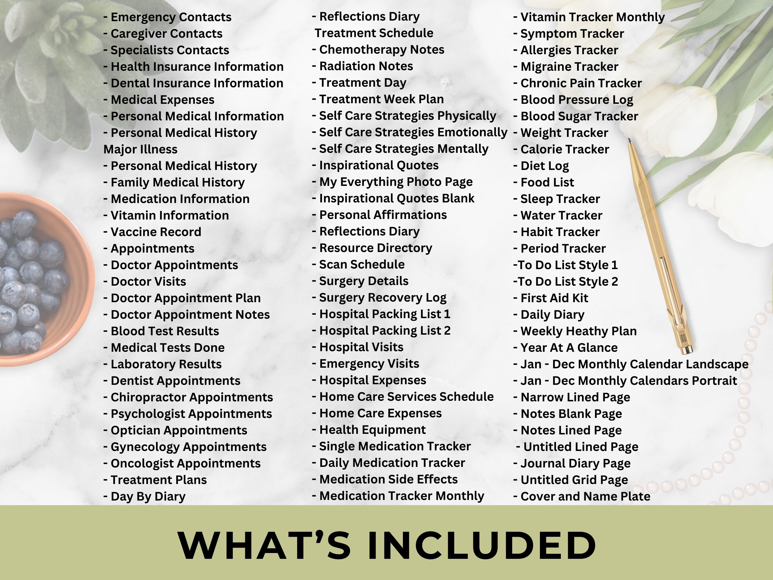 Cancer Patient Gift, Medical Binder, Caregiver Checklist, Cancer Care ...