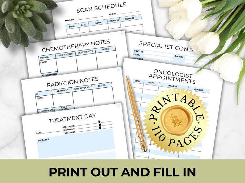 Cancer Planner, Cancer Care Journal, Cancer Patient Gift, Medication ...