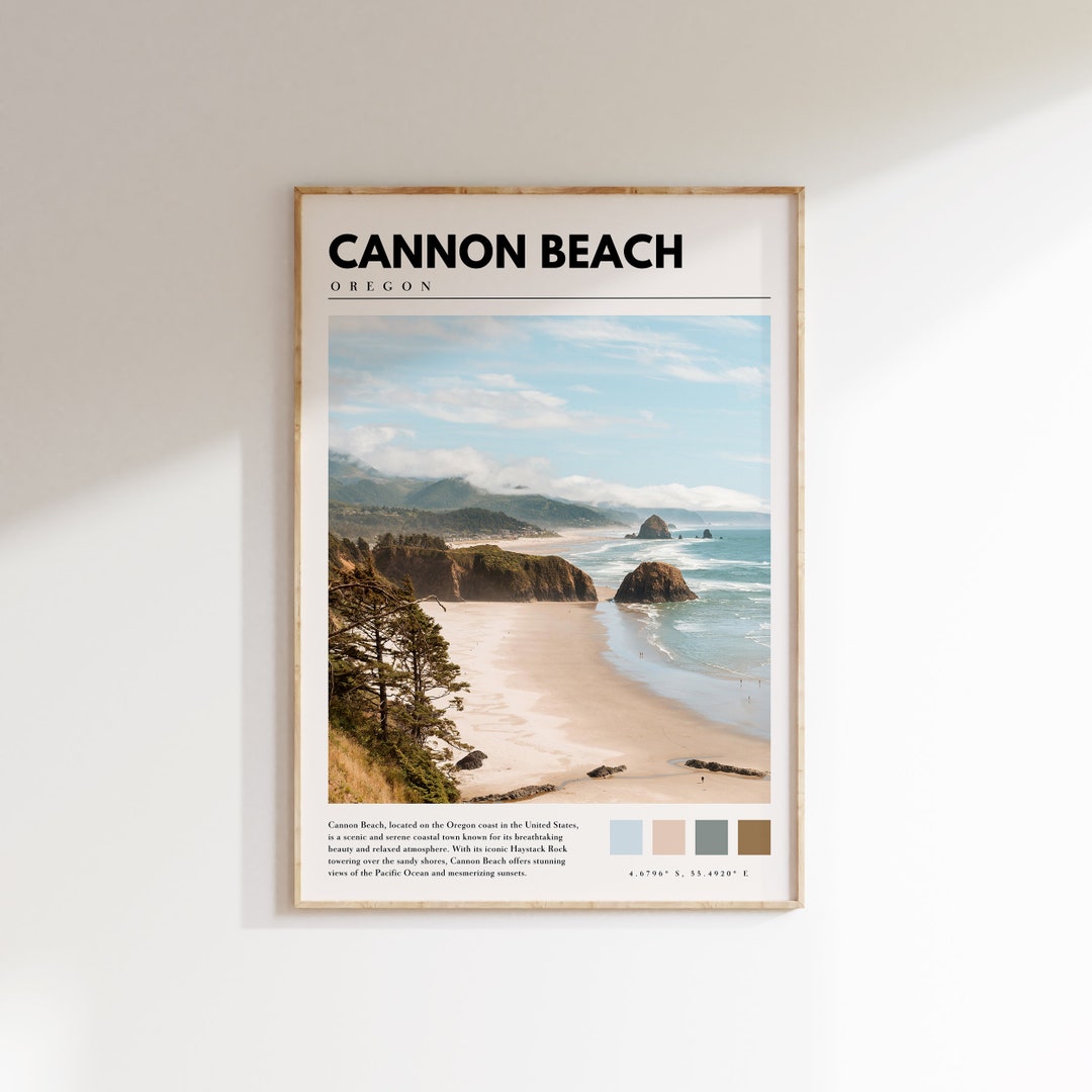 Cannon Beach Print | Cannon Beach Poster | Oregon Coast Wall Art ...