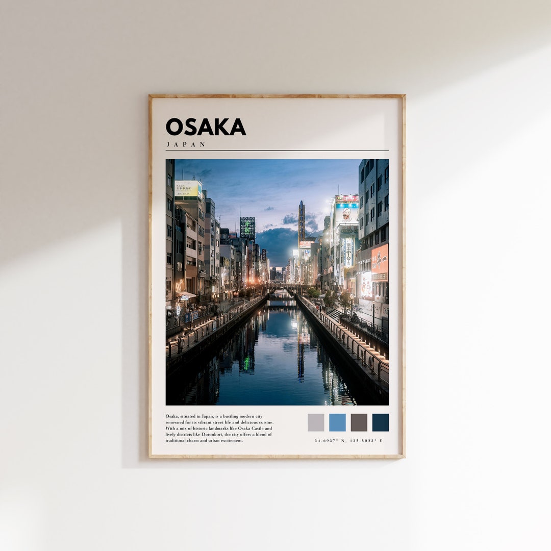 Osaka Japan Print | Japan Wall Art | Osaka Photo Poster | Japanese ...