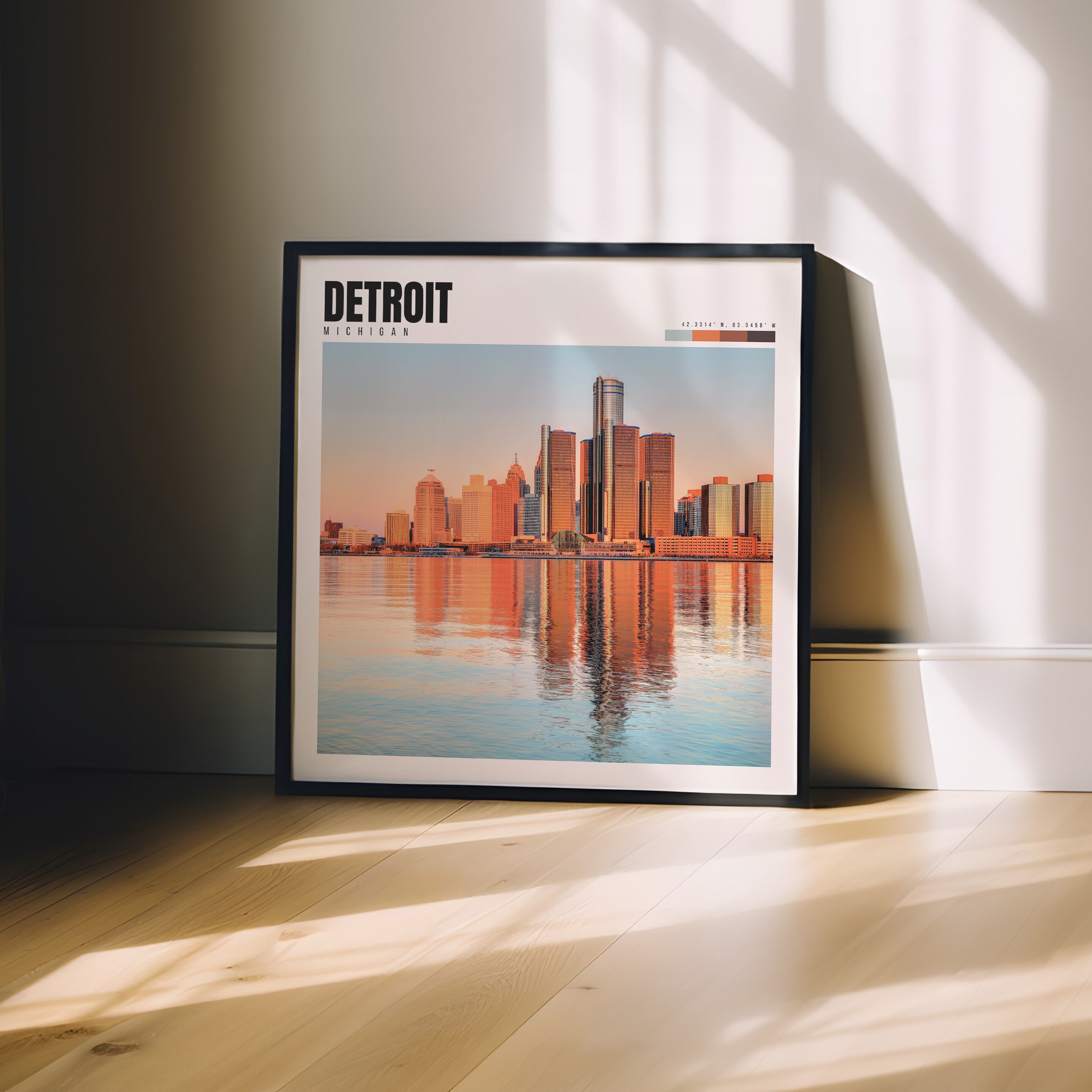 Detroit Wall Art Detroit Michigan Poster Detroit Photo Detroit Decor ...