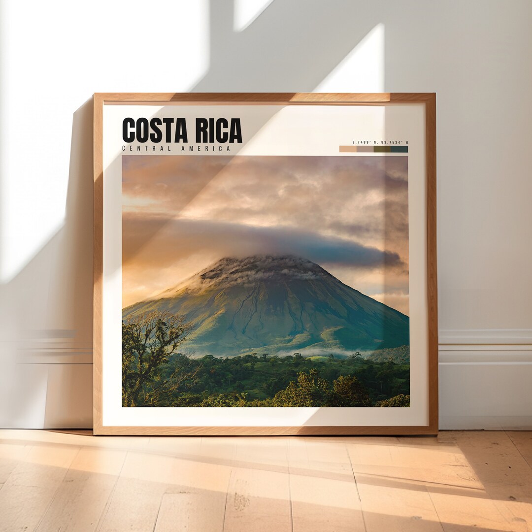 Costa Rica Wall Art | Costa Rica Poster | Costa Rica Print | Costa Rica ...