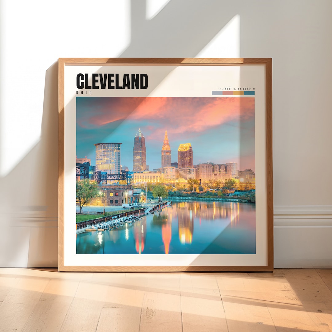 Cleveland Print | Cleveland Ohio Poster | Cleveland Wall Art ...