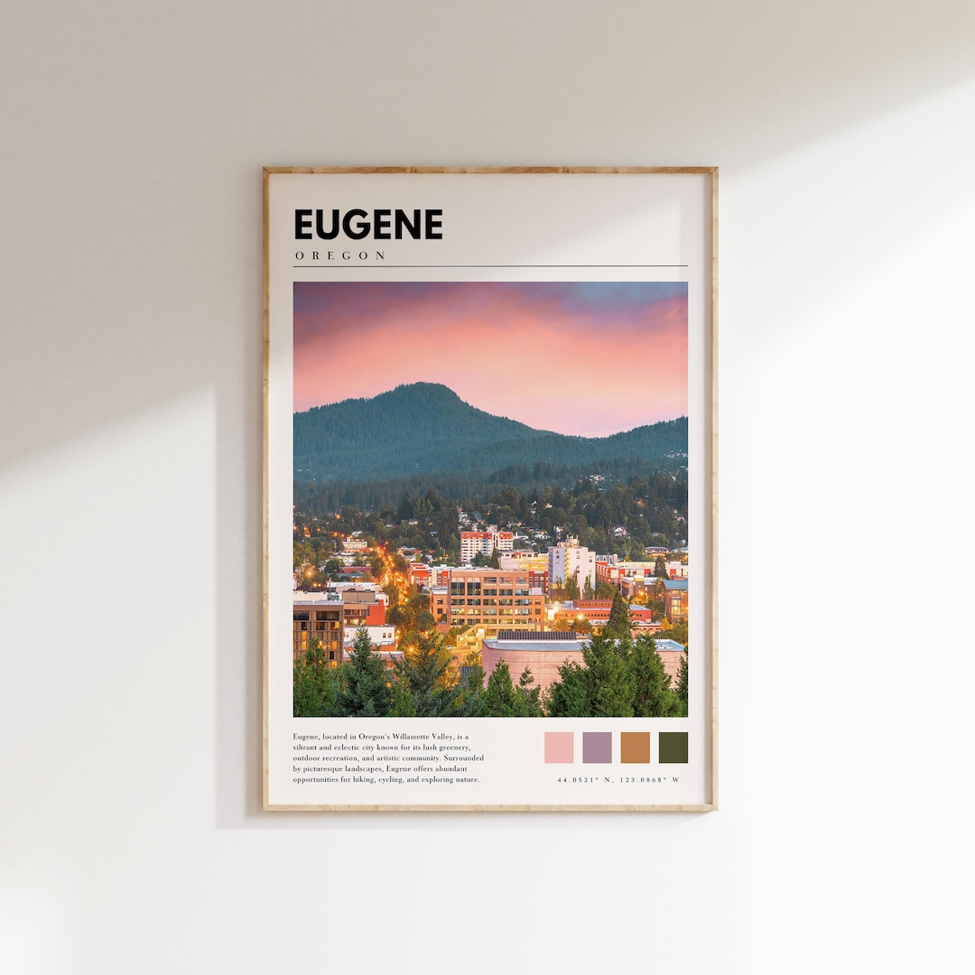 Eugene Print | Eugene Oregon Wall Art | Eugene Poster | Eugene Photo ...