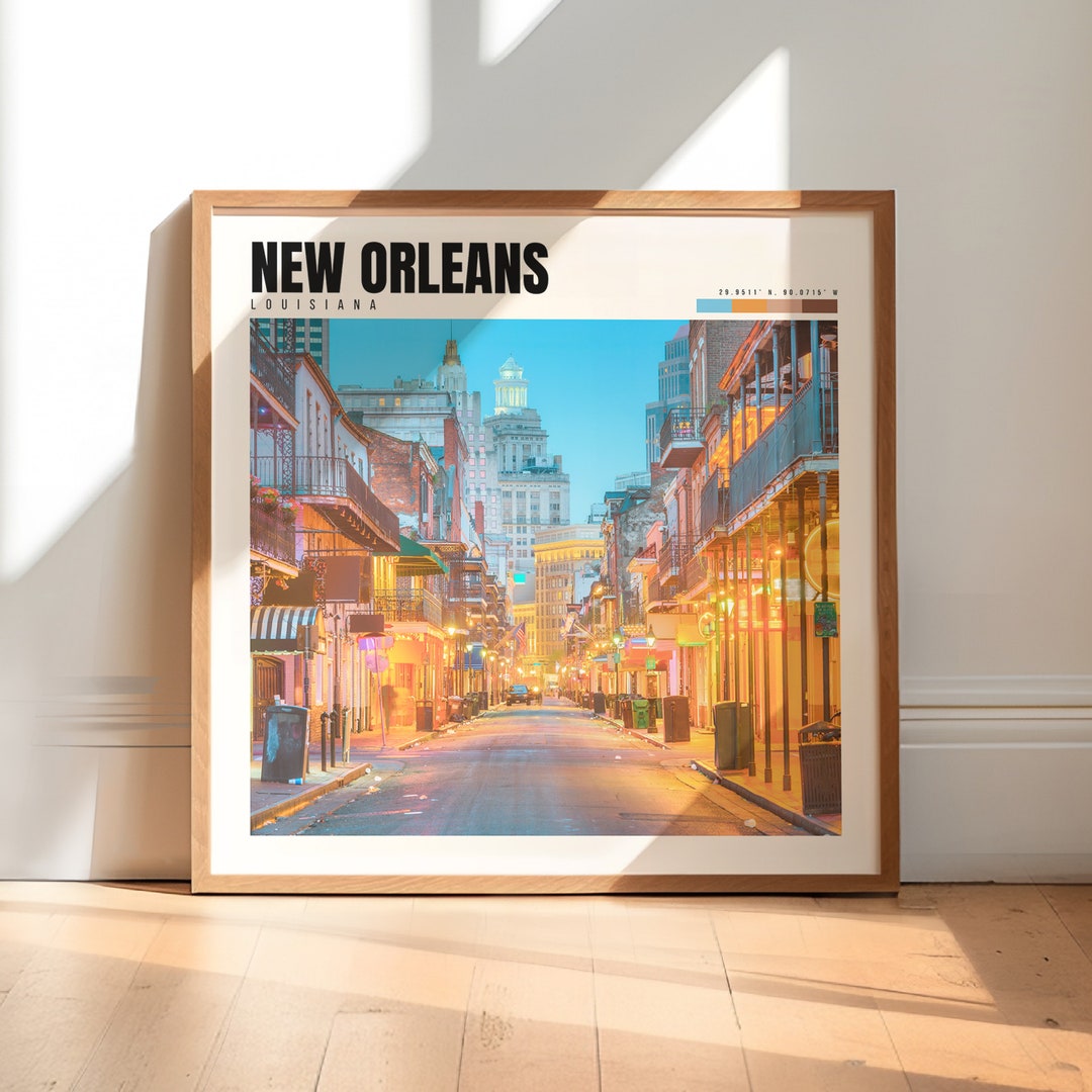 New Orleans Print | New Orleans Louisiana Poster | New Orleans Wall Art ...