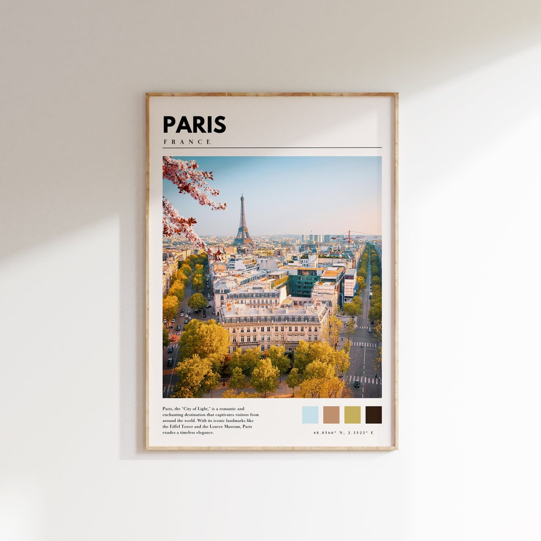Paris Print | Paris France Poster | Paris Eiffel Tower Wall Art | Paris ...