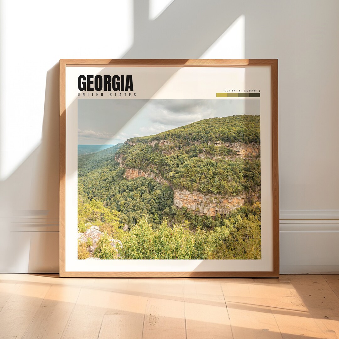 Georgia Wall Print | Georgia USA Poster | Georgia Photography | Georgia ...