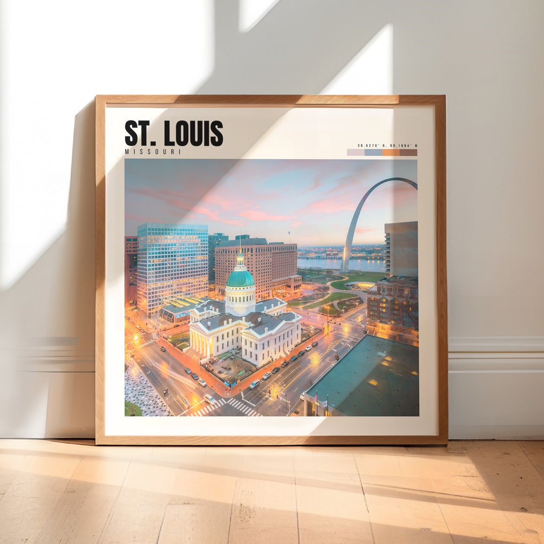 St Louis Print | St Louis Missouri Poster | St Louis Wall Art | St ...