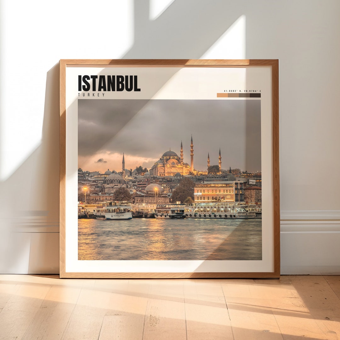 Istanbul Print | Istanbul Turkey Wall Art | Istanbul Poster | Istanbul ...