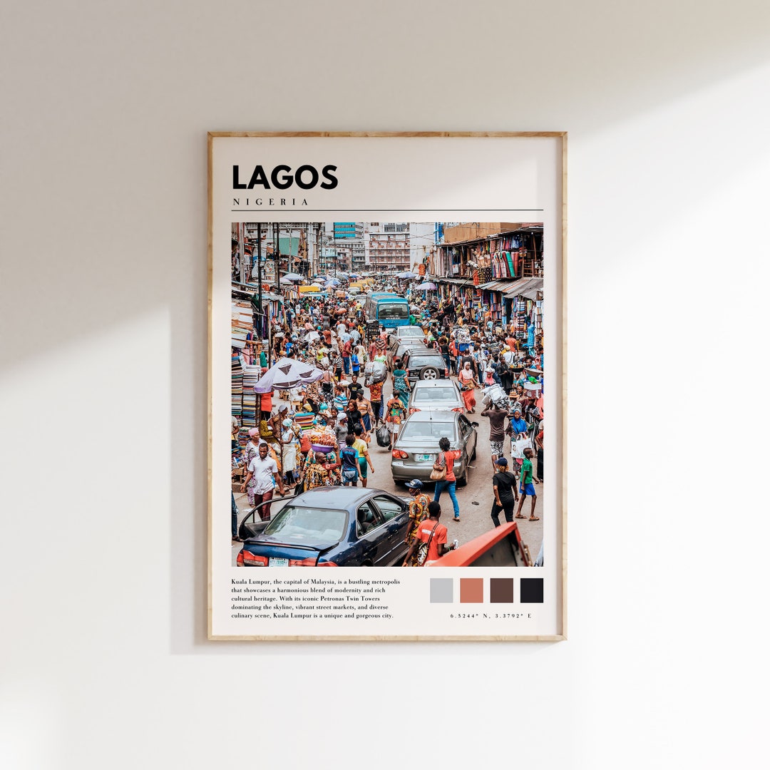 Lagos Nigeria Print | Lagos Photo Poster | Nigeria Wall Art | Nigeria ...