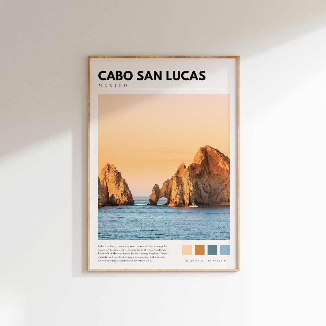 Cabo San Lucas Print | Cabo Mexico Poster | Mexico Wall Art | Cabo ...