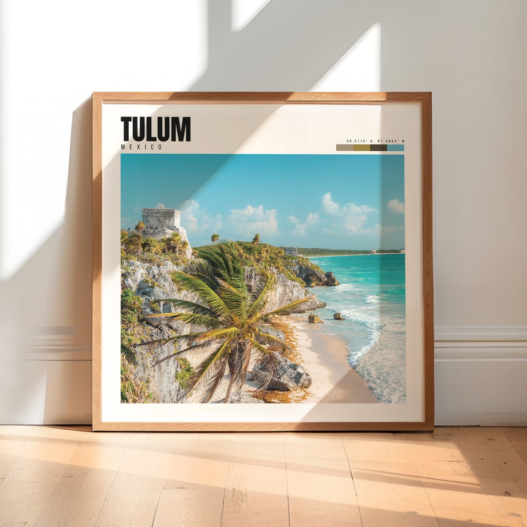 Tulum Print | Tulum Mexico Poster | Tulum Wall Art | Tulum Photo ...
