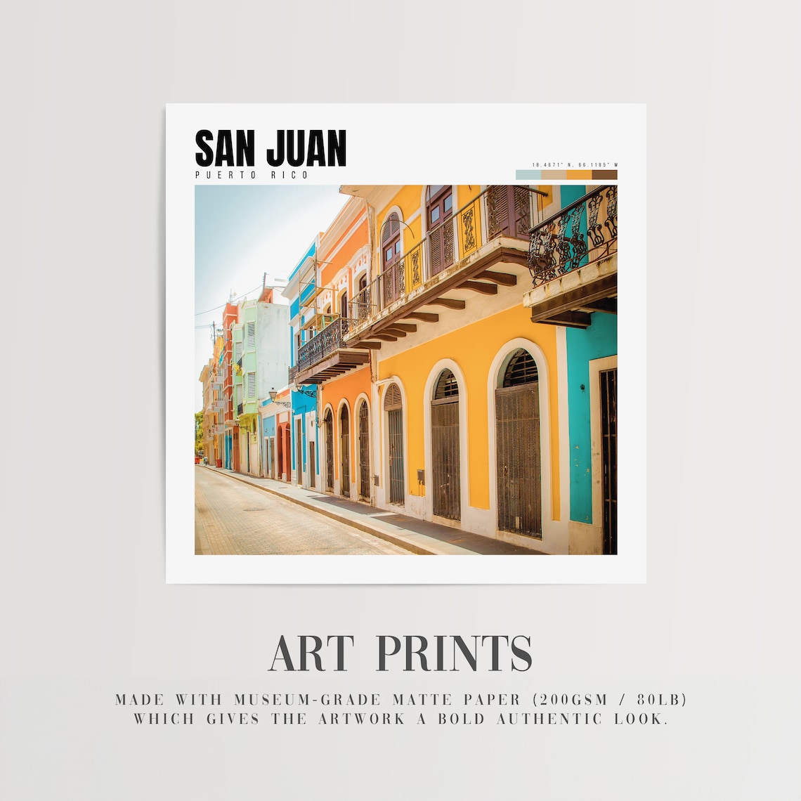 San Juan Wall Art San Juan Puerto Rico Poster San Juan Photo San Juan ...