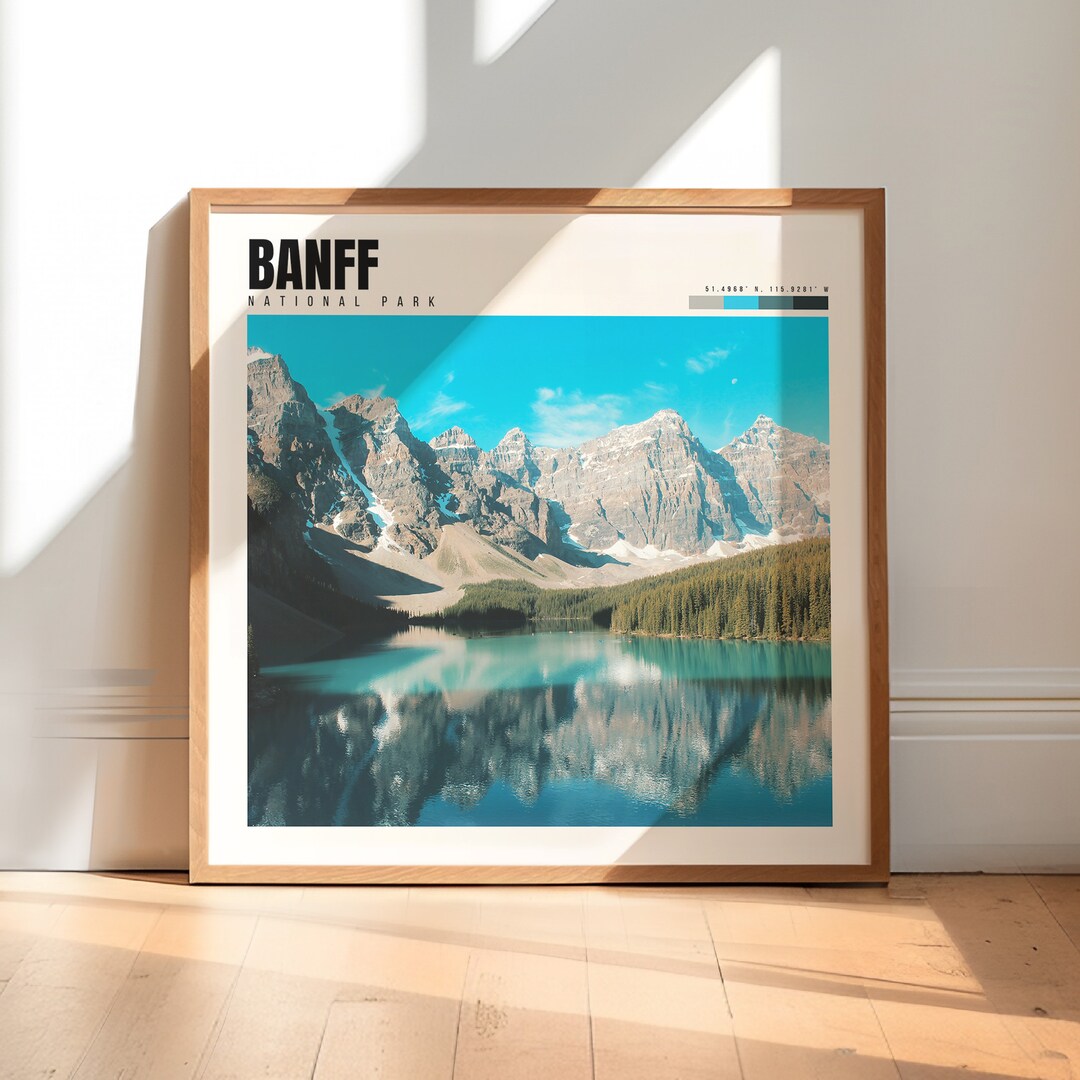 Banff Print | Banff Alberta Poster | Banff National Park Wall Art ...