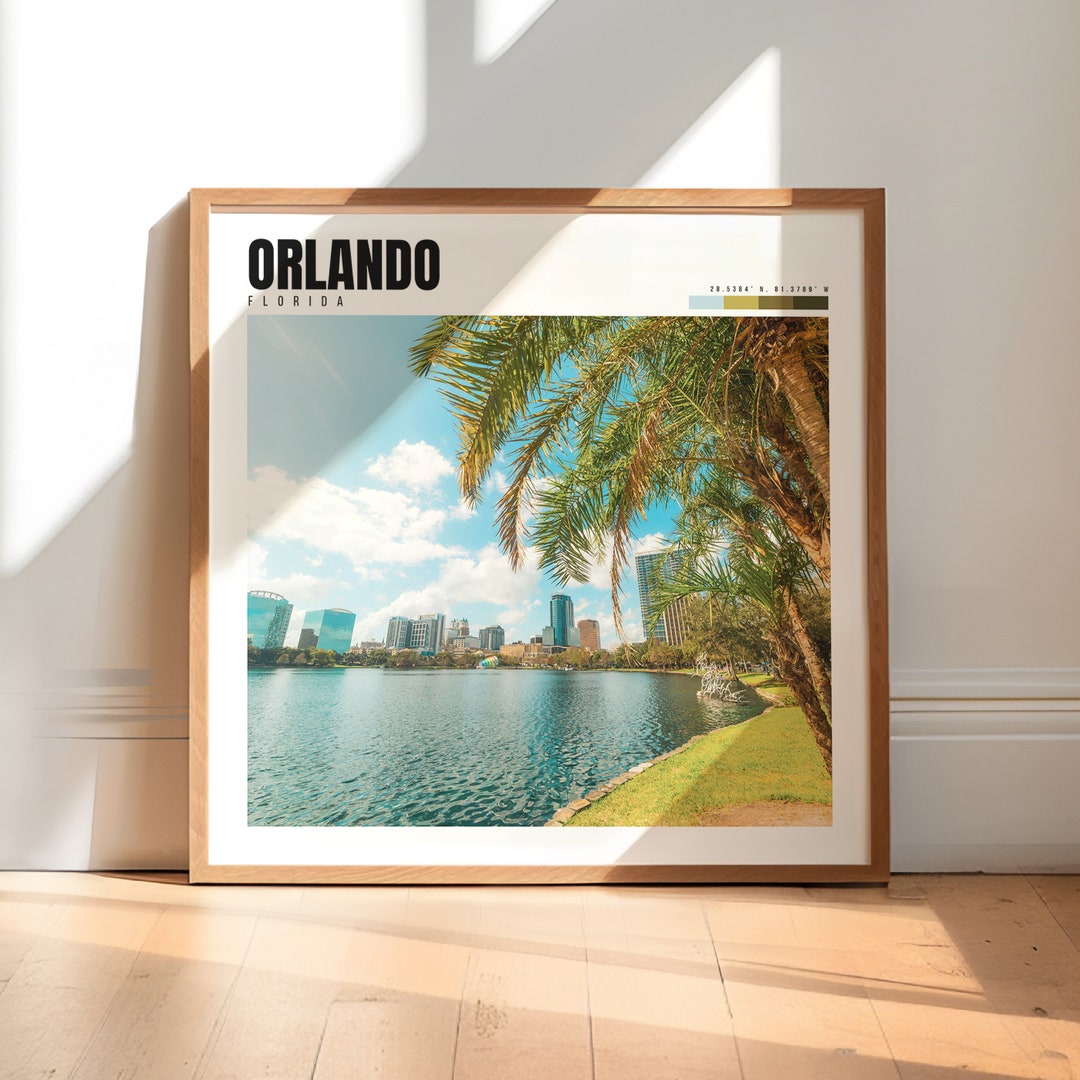 Orlando Wall Art | Orlando Florida Poster | Orlando Poster | Orlando ...