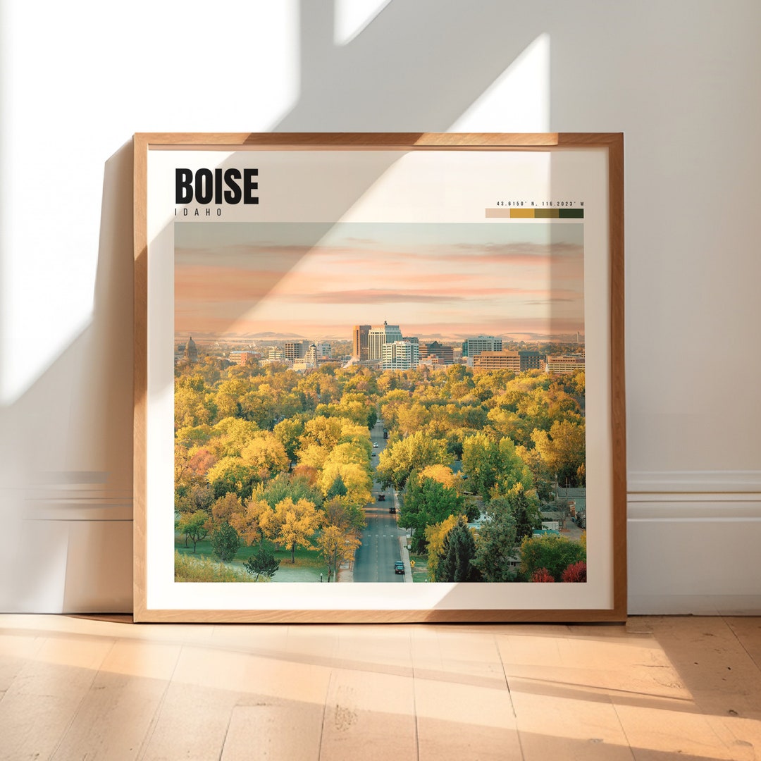Boise Idaho Print | Boise Wall Art | Boise Poster | Boise Home Decor ...