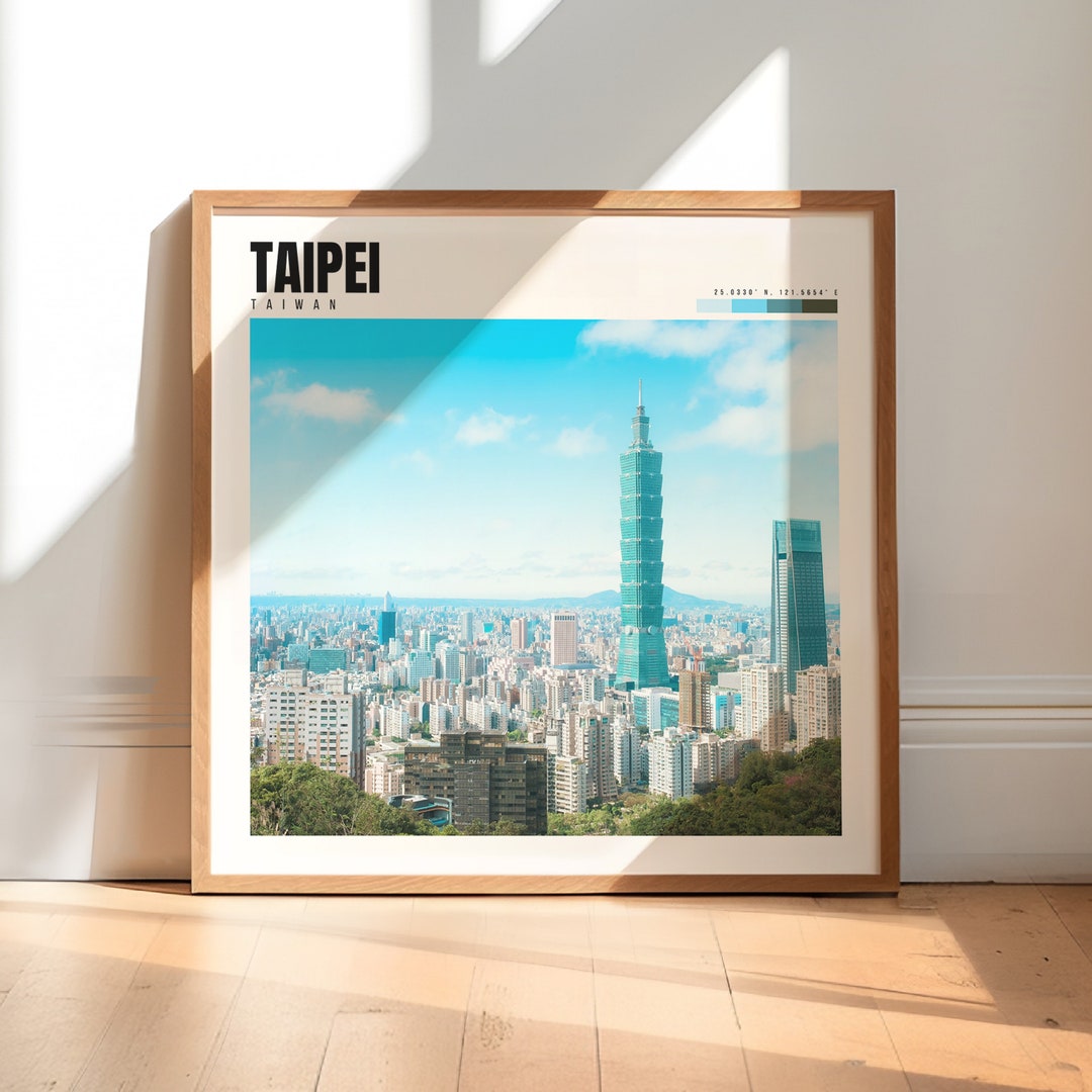 Taipei Print | Taipei Taiwan Poster | Taipei Wall Art | Taipei ...