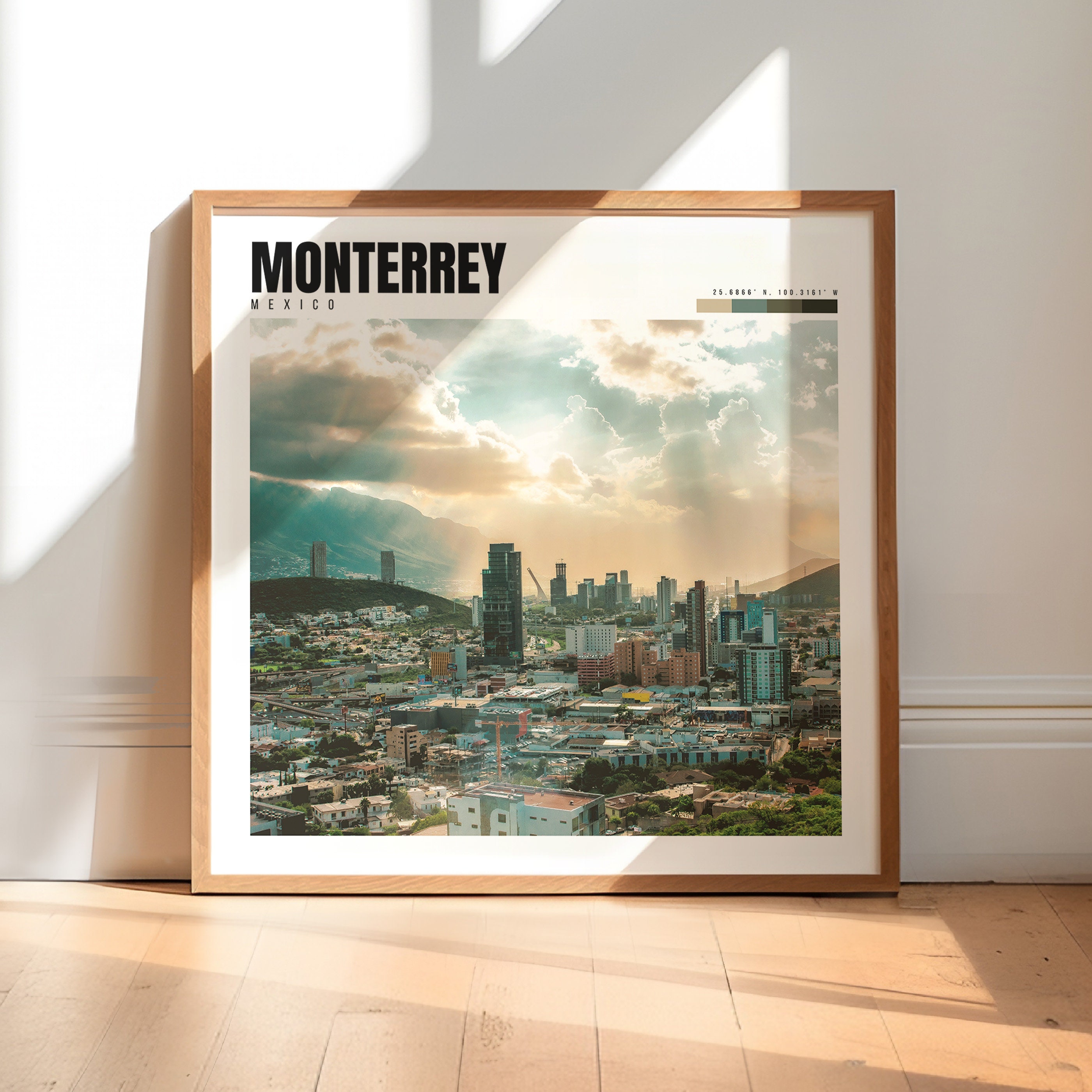 Monterrey Print Monterrey Mexico Poster Monterrey Wall Art Monterrey ...