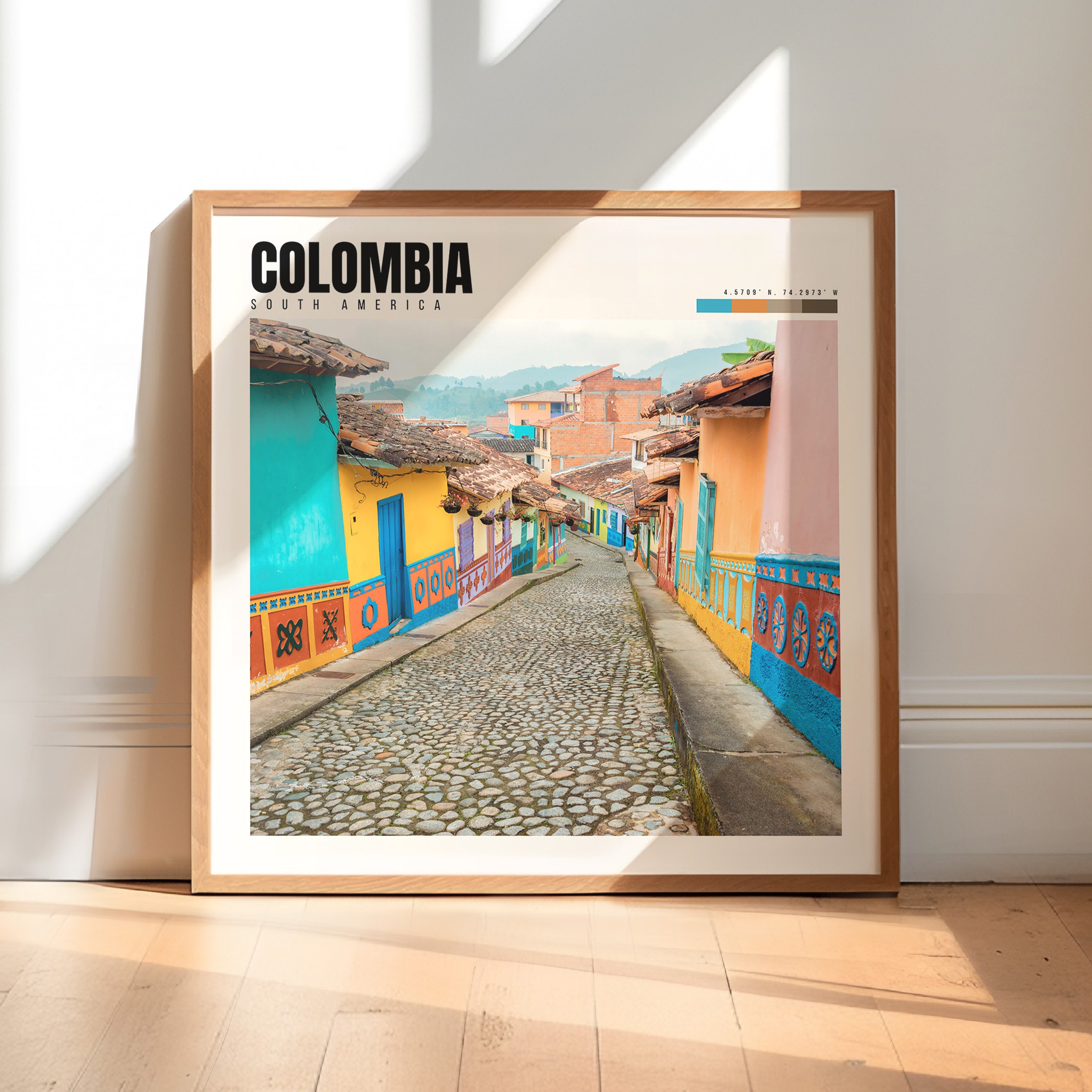 Colombia Print | Colombia Wall Art | Colombia Decor | Colombia Gift ...