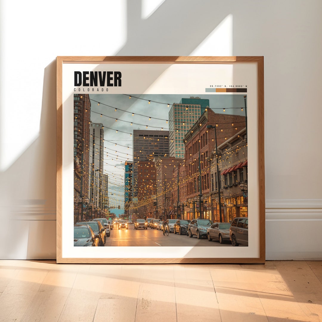 Denver Print | Denver Colorado Poster | Denver Wall Art | Denver ...