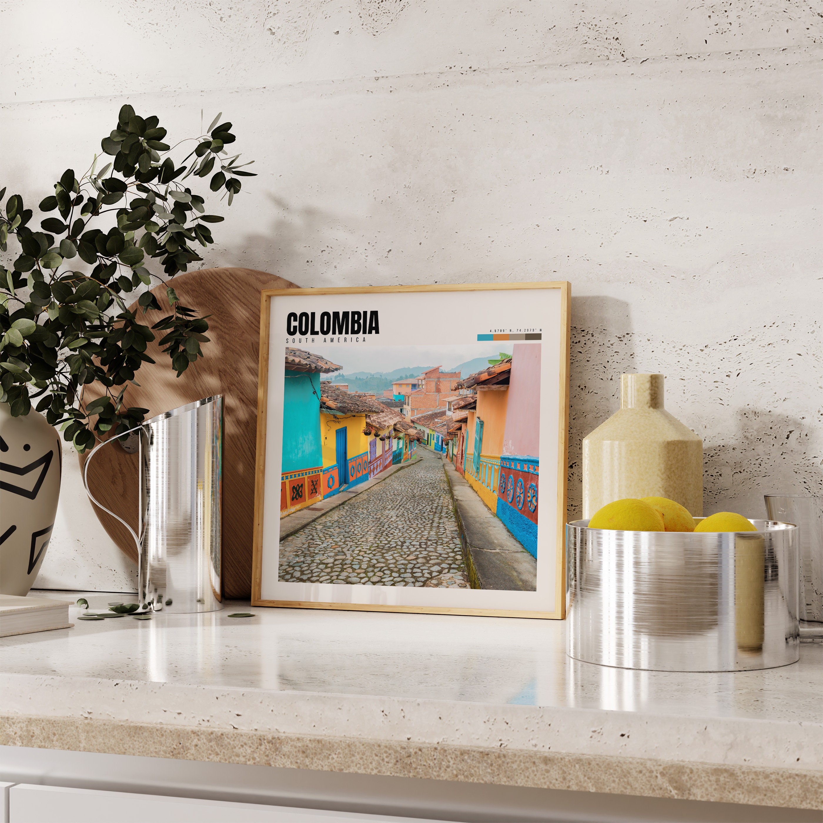 Colombia Print Colombia Wall Art Colombia Decor Colombia Gift Colombia ...