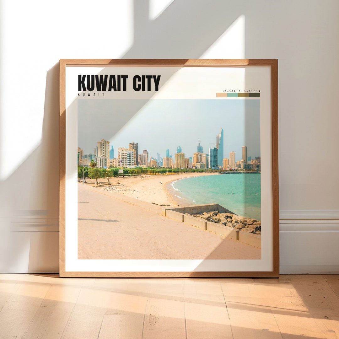 Kuwait City Print | Kuwait City Wall Art | Kuwait Poster | Kuwait ...