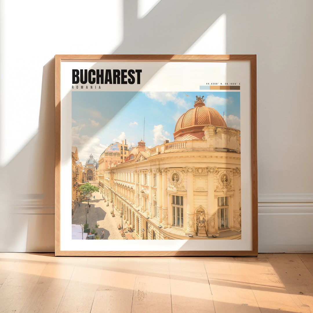 Bucharest Print | Bucharest Romania Poster | Bucharest Wall Art | Bucharest Decor | Bucharest ...