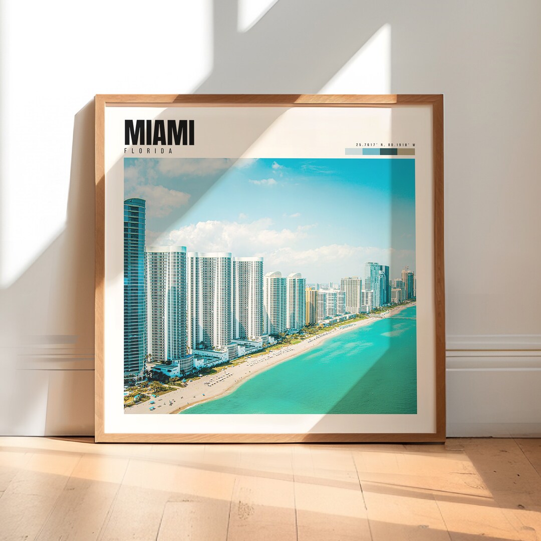 Miami Wall Art | Miami Florida Poster | Miami Photography | Miami Photo ...