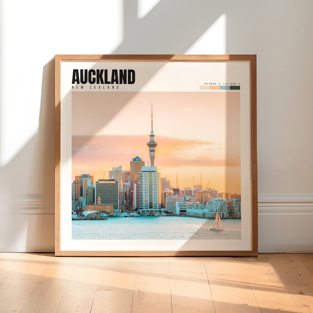 Auckland Print | Auckland Wall Art | Auckland New Zealand Poster ...