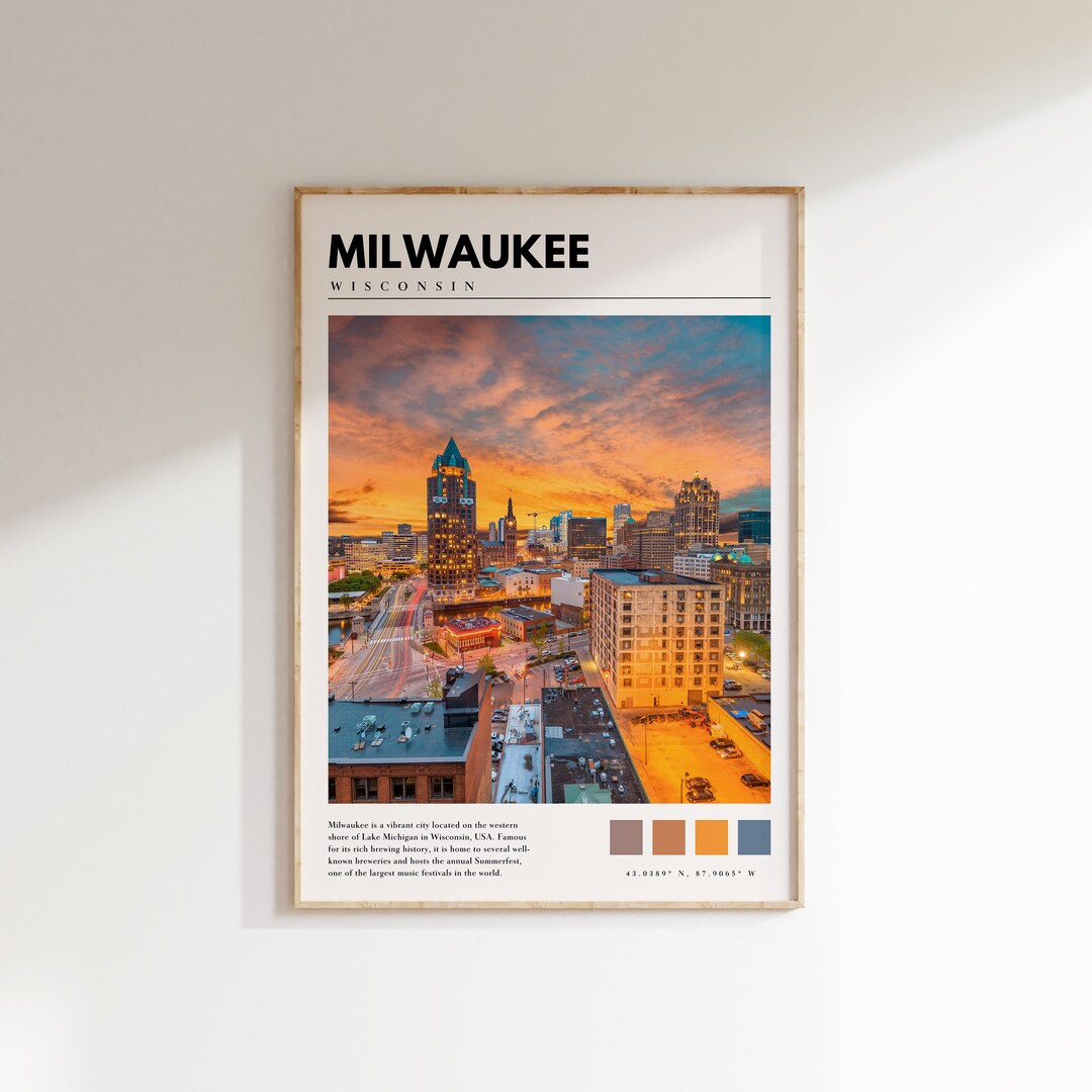 Milwaukee Wall Print | Milwaukee Photo Poster | Milwaukee Wisconsin ...