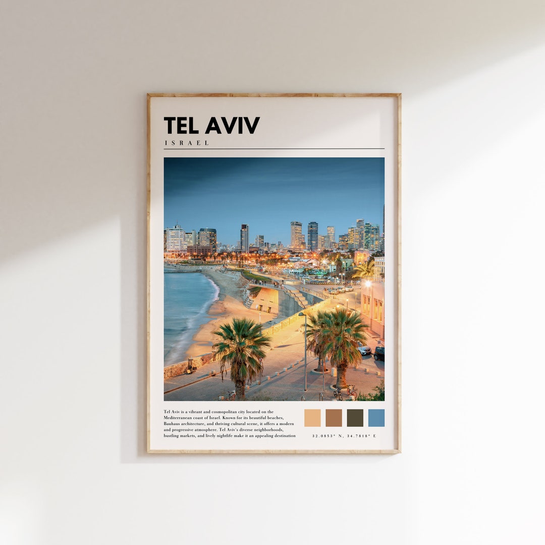 Tel Aviv Print | Tel Aviv Israel Poster | Israel Photography | Tel Aviv ...