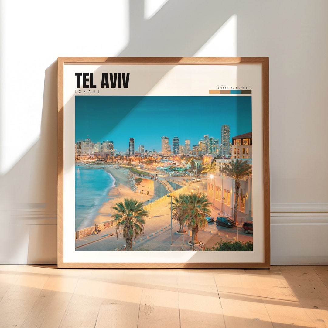 Tel Aviv Print | Tel Aviv Israel Poster | Tel Aviv Wall Art | Tel Aviv ...