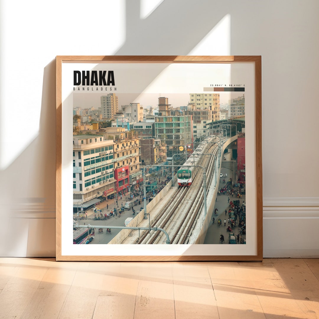 Dhaka Print | Dhaka Bangladesh Poster | Dhaka Wall Art | Dhaka Decor ...