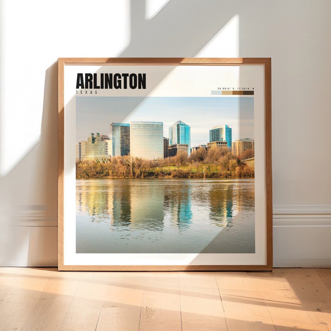 Arlington Print | Arlington Texas Poster | Arlington Wall Art ...