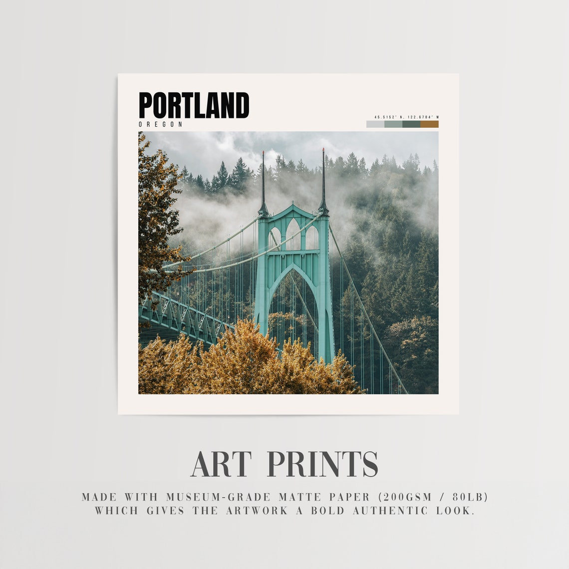 Portland Print Portland Oregon Poster Portland Wall Art Portland Decor ...