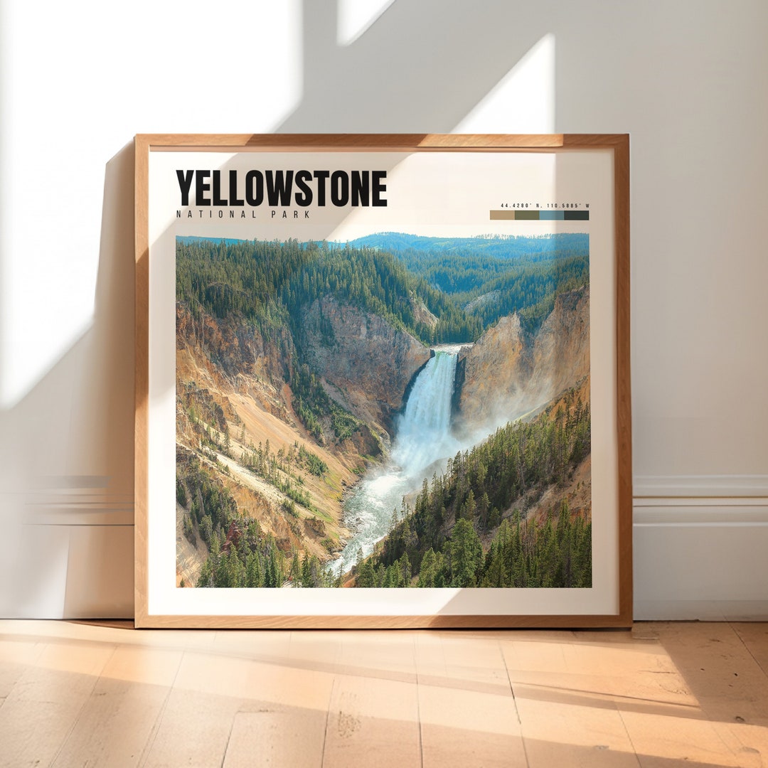 Yellowstone Wall Art | Yellowstone National Park Print | Yellowstone ...