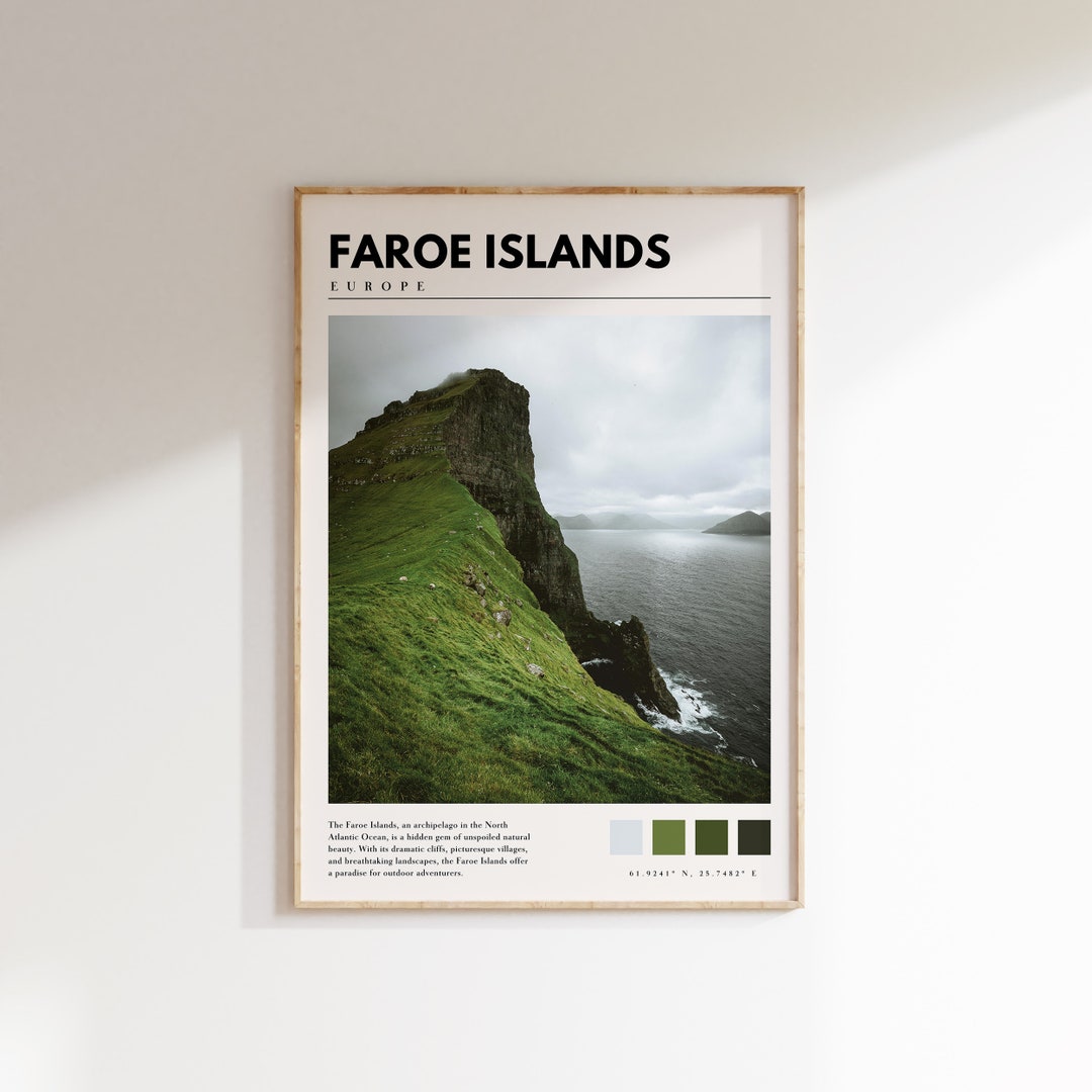 Faroe Islands Print | Faroe Islands Poster | Faroe Islands Wall Art ...