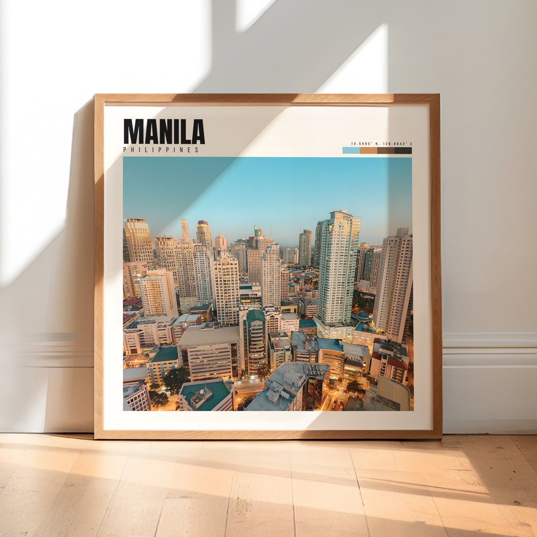 Manila Print | Manila Wall Art | Manila Philippines Poster | Manila ...