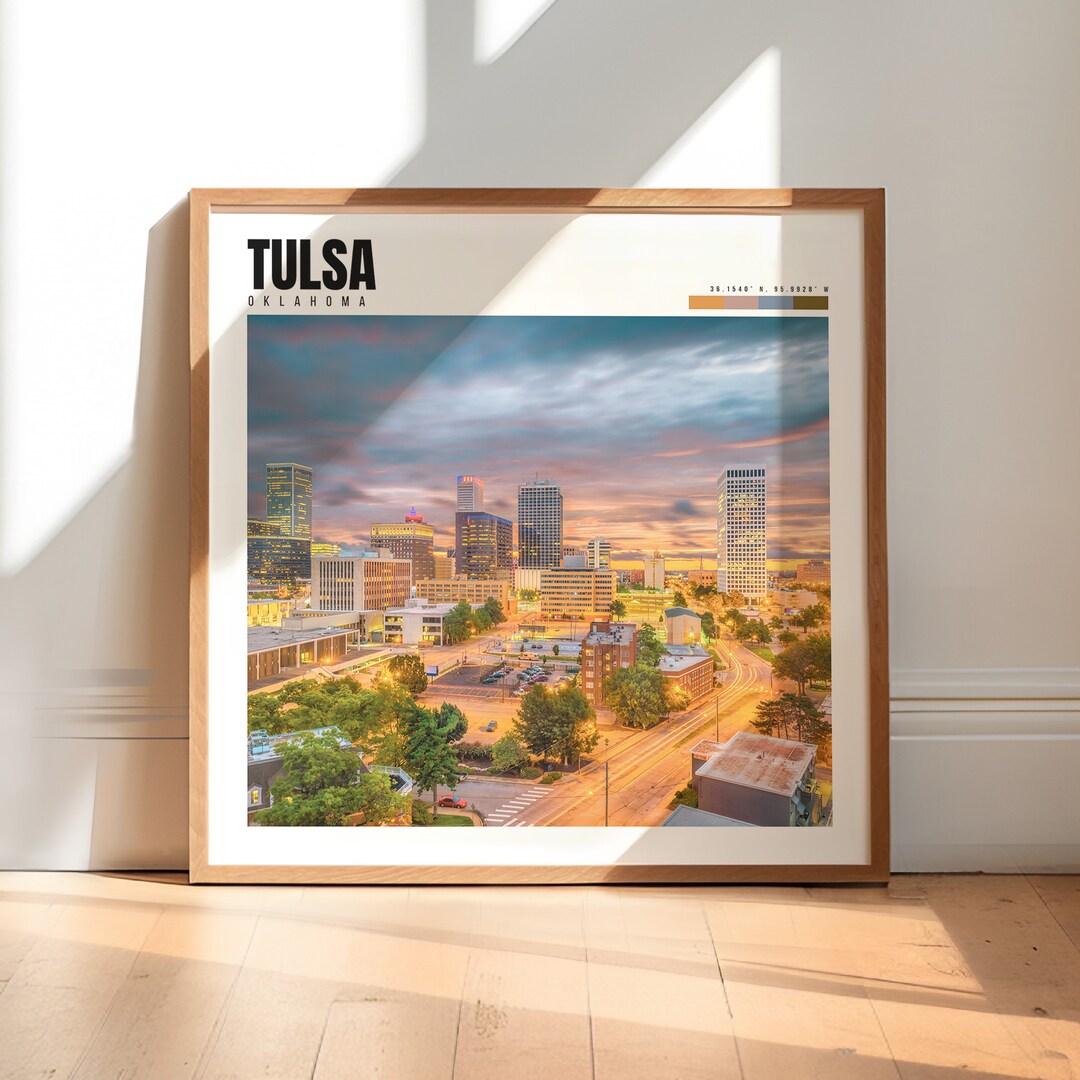 Tulsa Wall Print | Tulsa Oklahoma Poster | Tulsa Wall Art | Tulsa Photo ...